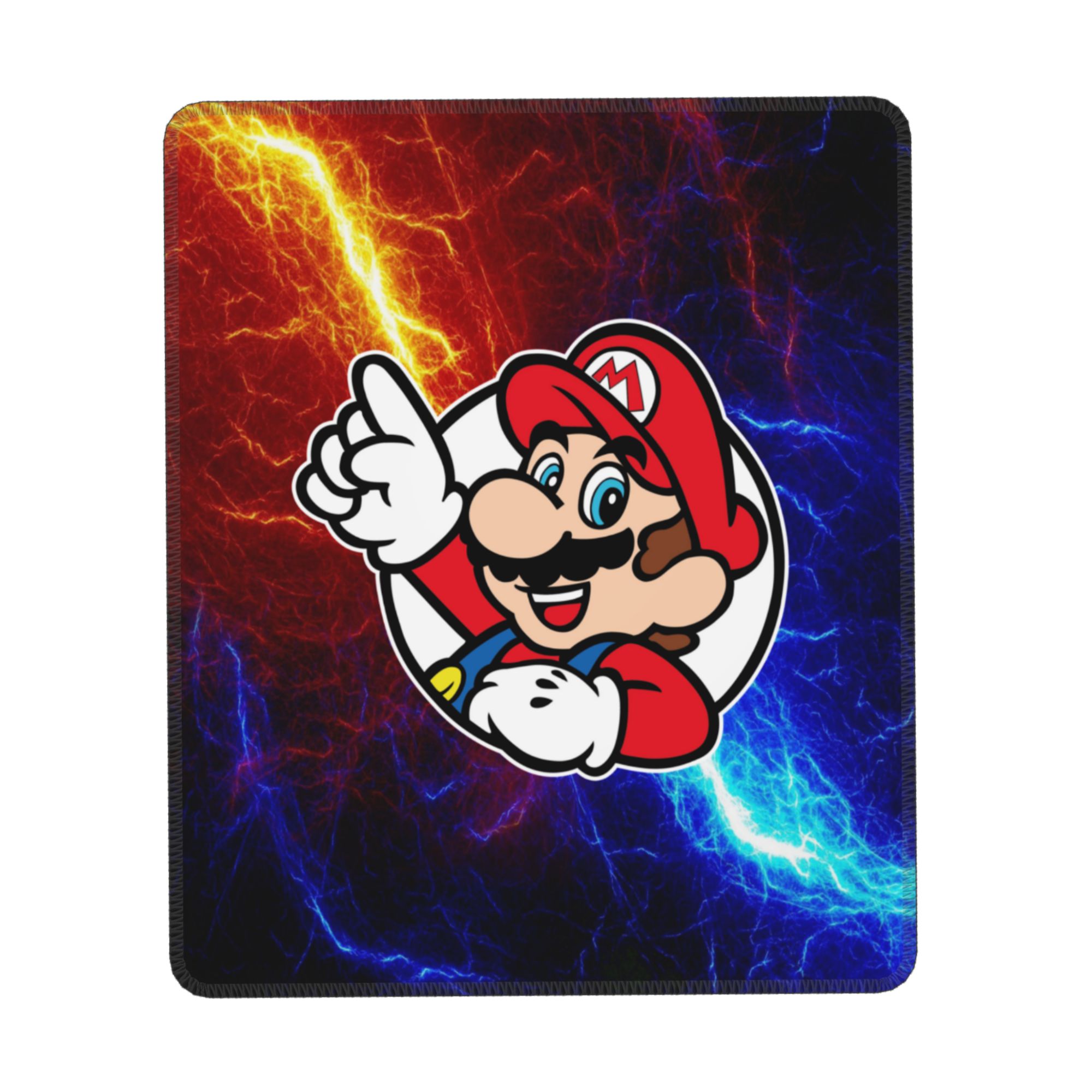 Ice and Fire Super Mario Rubber Lock Edge Mouse Pad (Vertical) Office ...