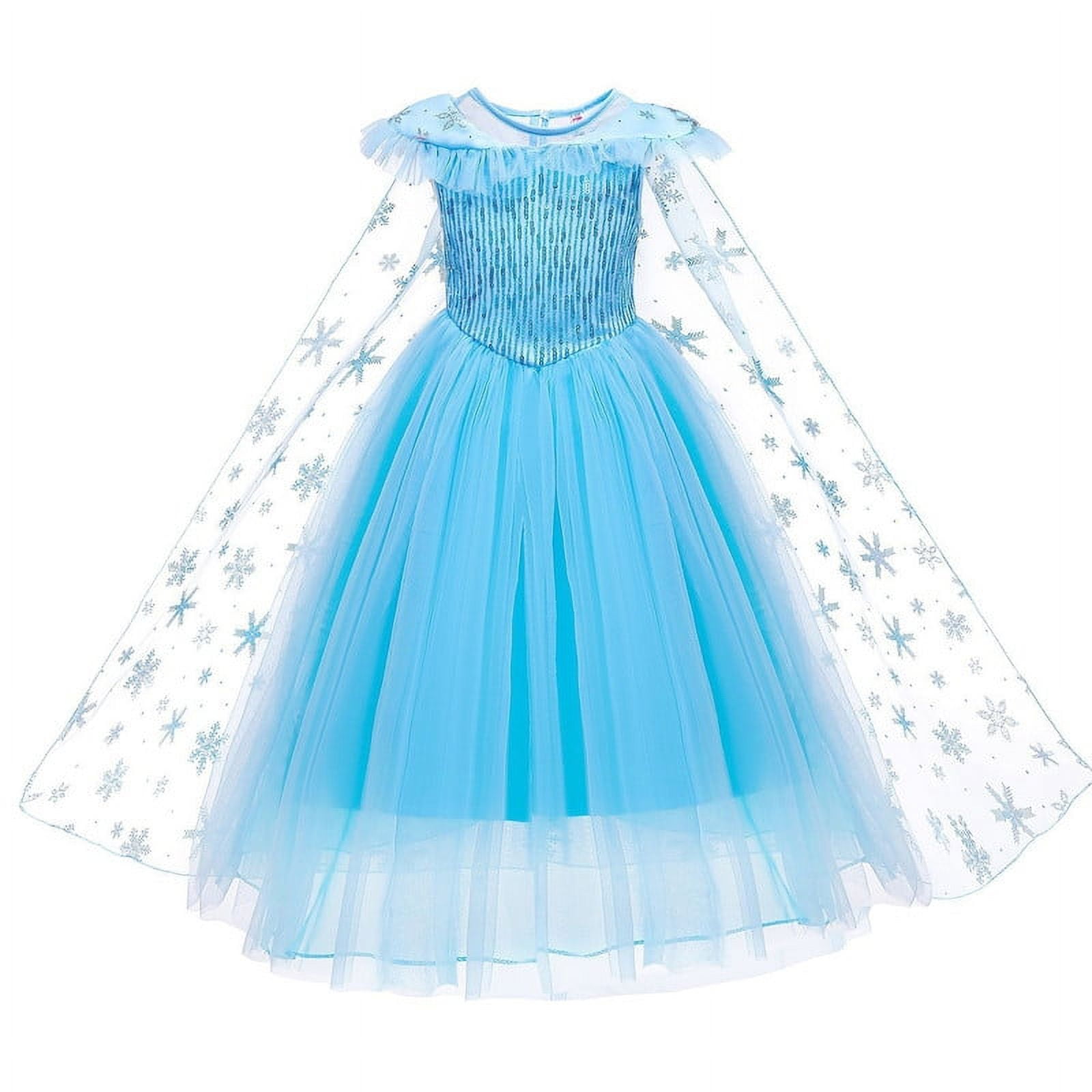 Ice and Snow Princess Party Dress Costume Birthday Party Dress Up For ...