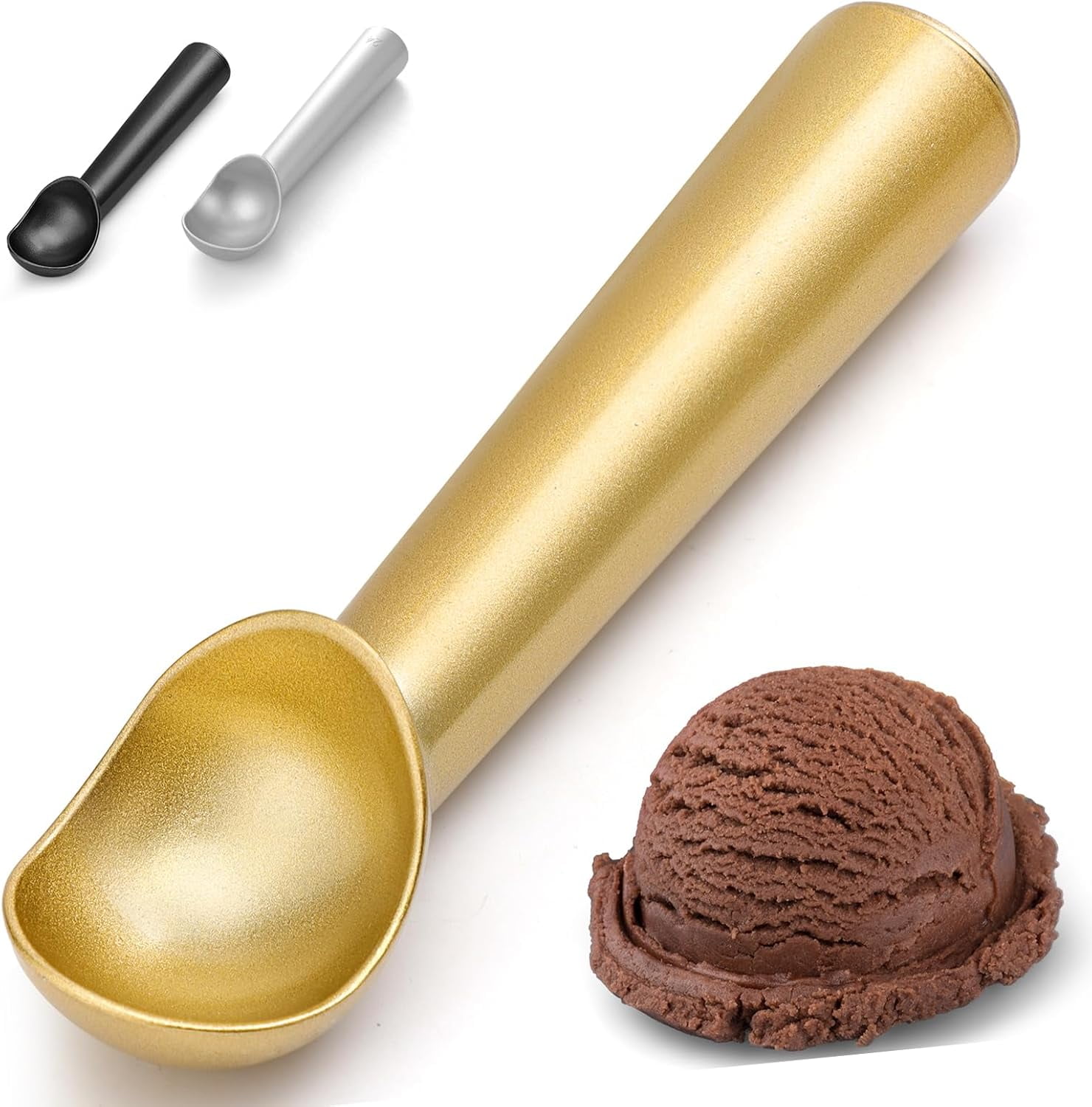 Ice cream scoop - One piece non stick aluminum ice cream scoop ...