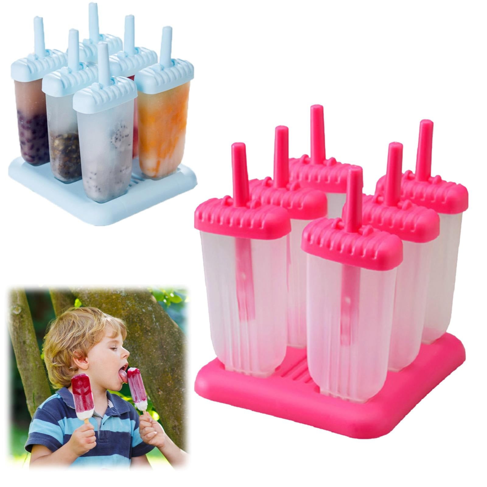Ice cube tray 6 Grid Premium Silicone Ice Lolly Maker With Stand Non ...