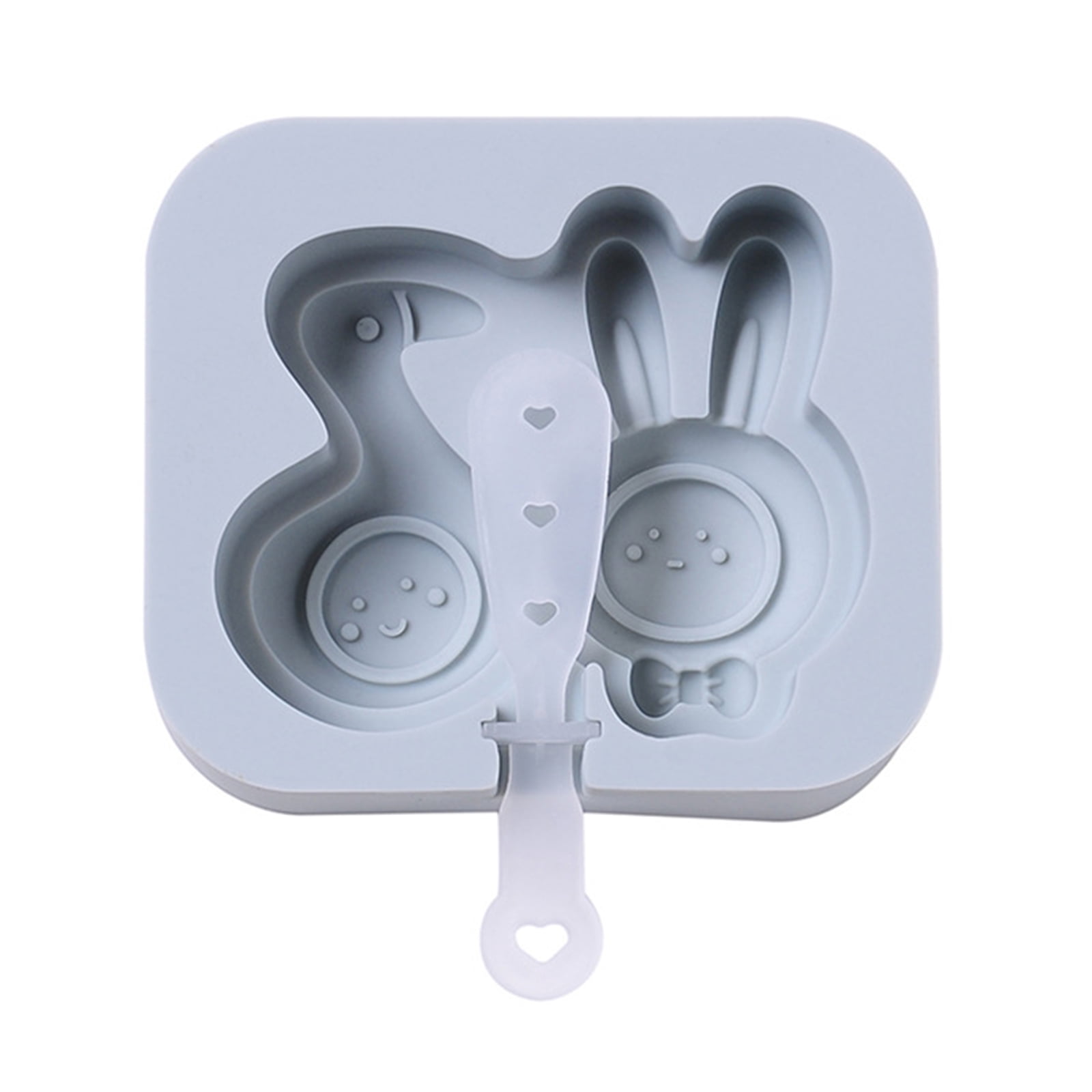 Ice for Pop Moulds Bunny Duck Shaped Silicone Popsicles Moulds with ...
