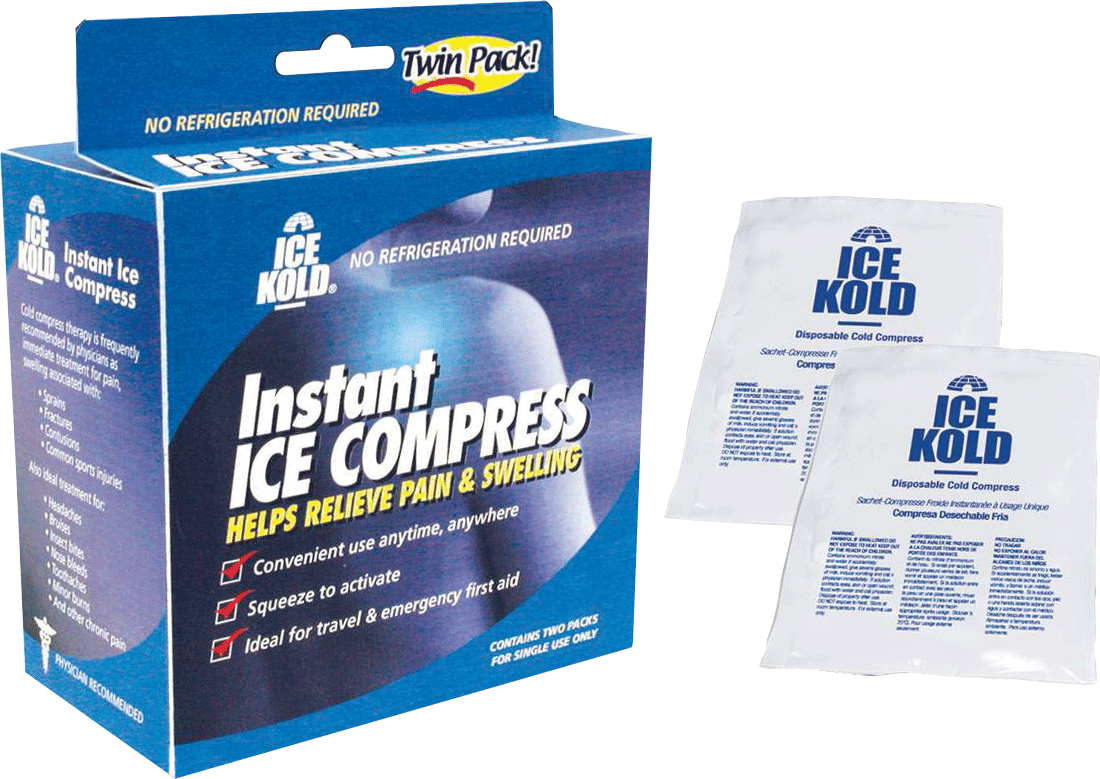 DMI Ice Kold Instant Ice Cold Compress, 2 Count - Walmart.com