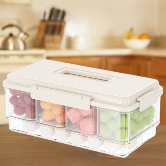 Ice pack and food storage kit – Travel snack box with handle, portable ...