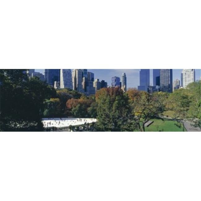 Ice rink in a park, Wollman Rink, Central Park, Manhattan, New York ...
