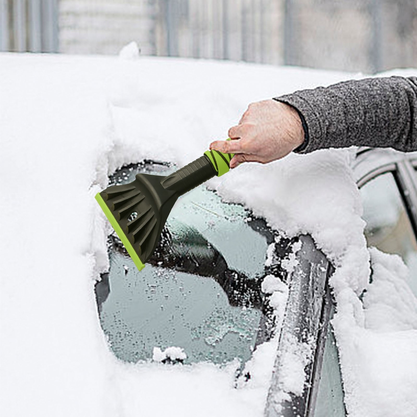 Ice scrapers for car windshield,Snow shovel for car,Snow broom,Green ...