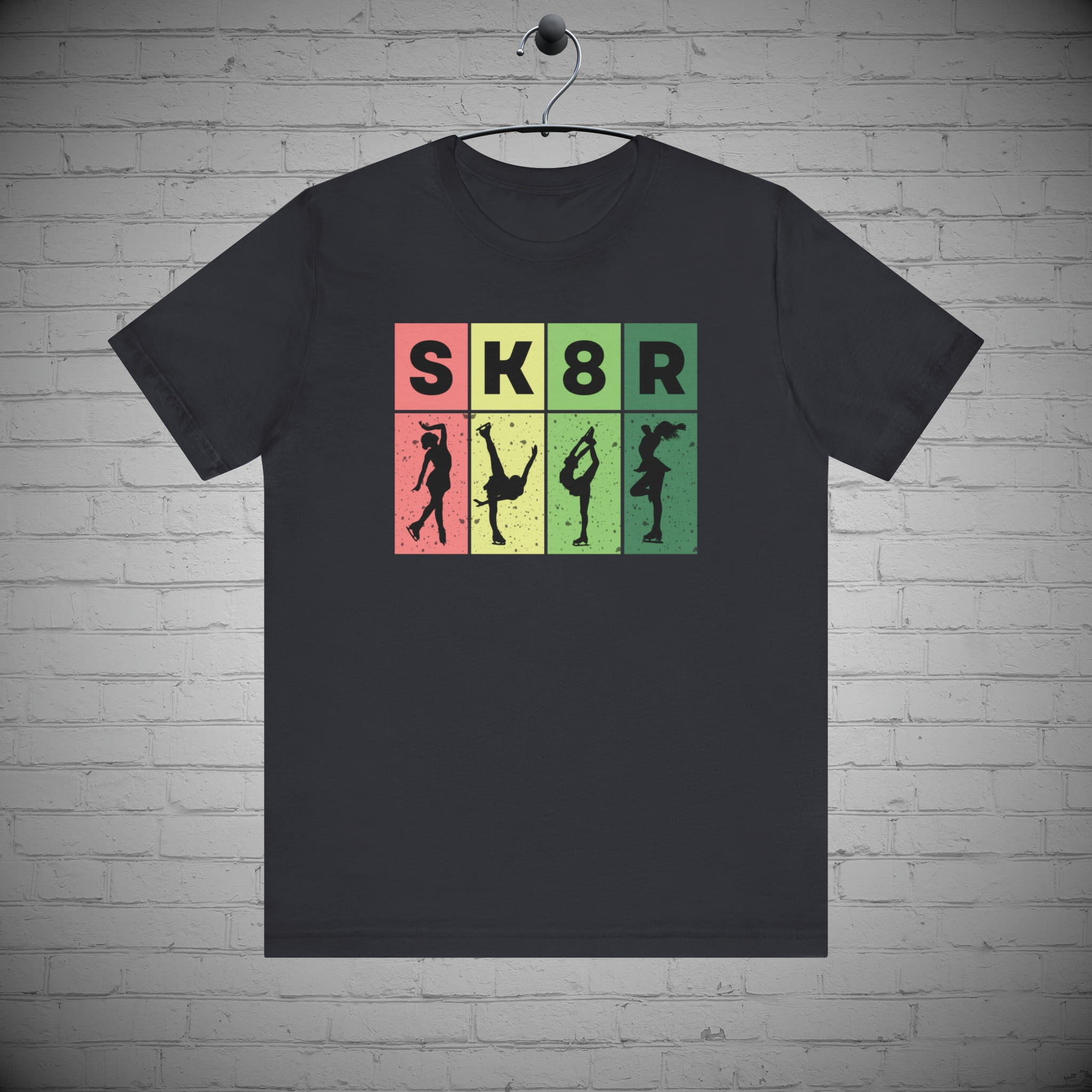Ice skating shirt, Figure skating tee apparel, Winter sports tee ...