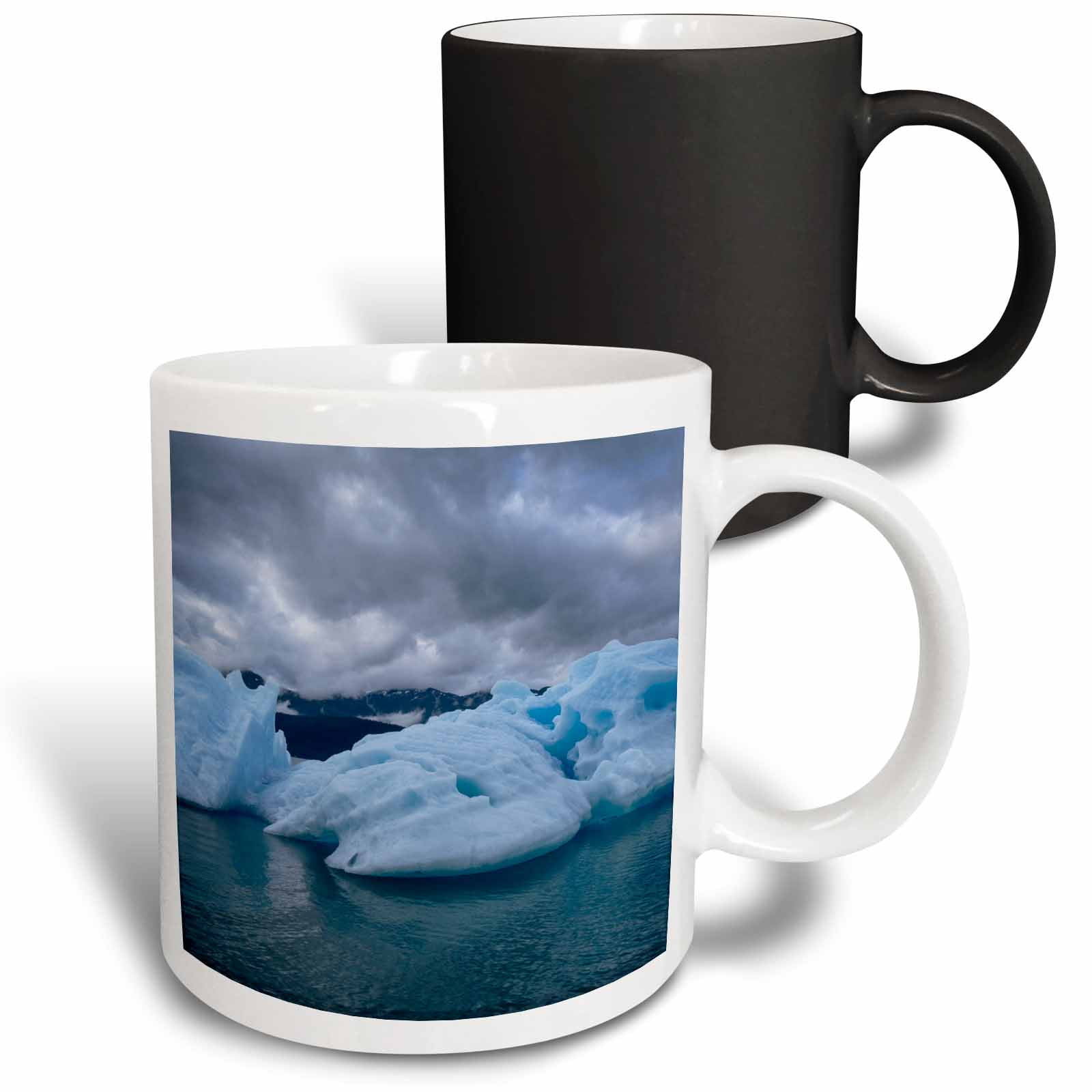 3drose, Iceberg Glows in Endicott Arm., 11oz Magic Transforming Mug ...