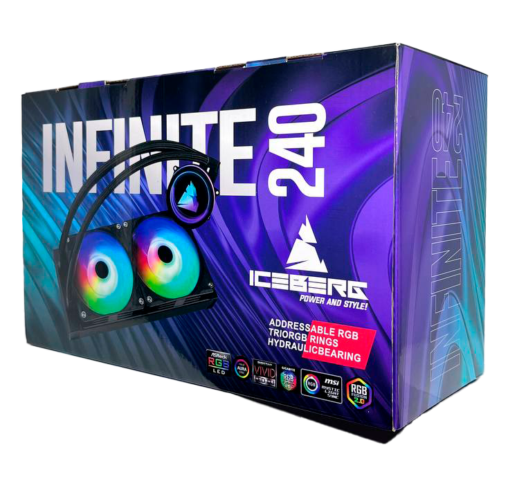 Iceberg Infinite 240 high-Performance Gaming PC aRGB Liquid Cooling ...