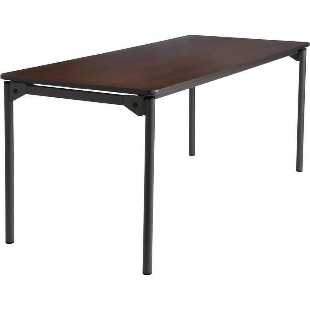 Iceberg Maxx Legroom Wood Folding Table Melamine Rectangle Top - Four ...