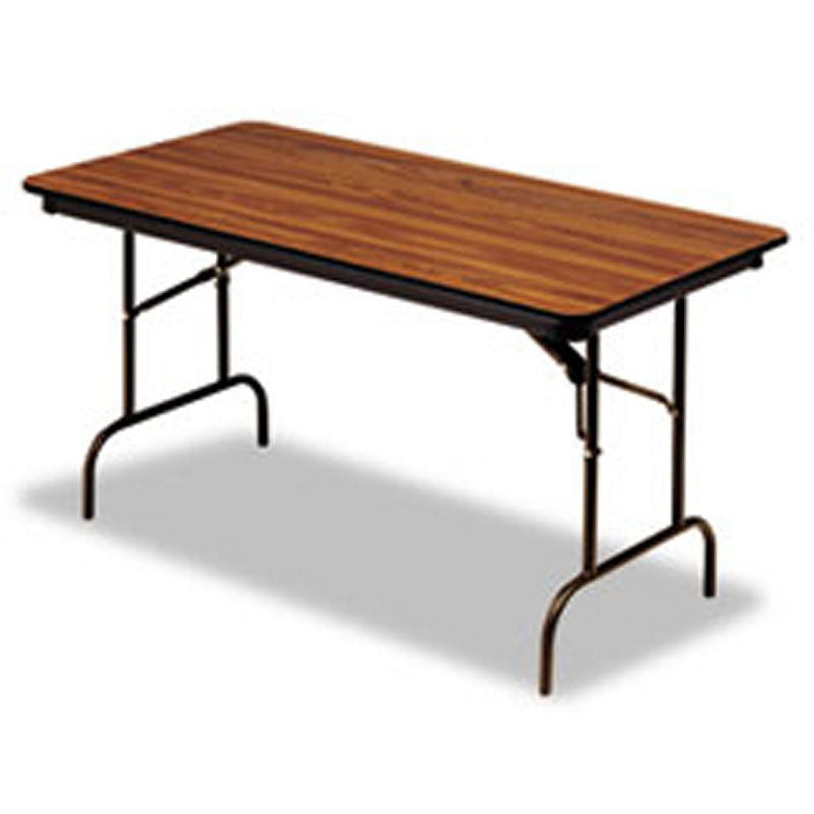 Iceberg Premium Wood Laminate Folding Table with Heavy Gauge Steel Legs ...