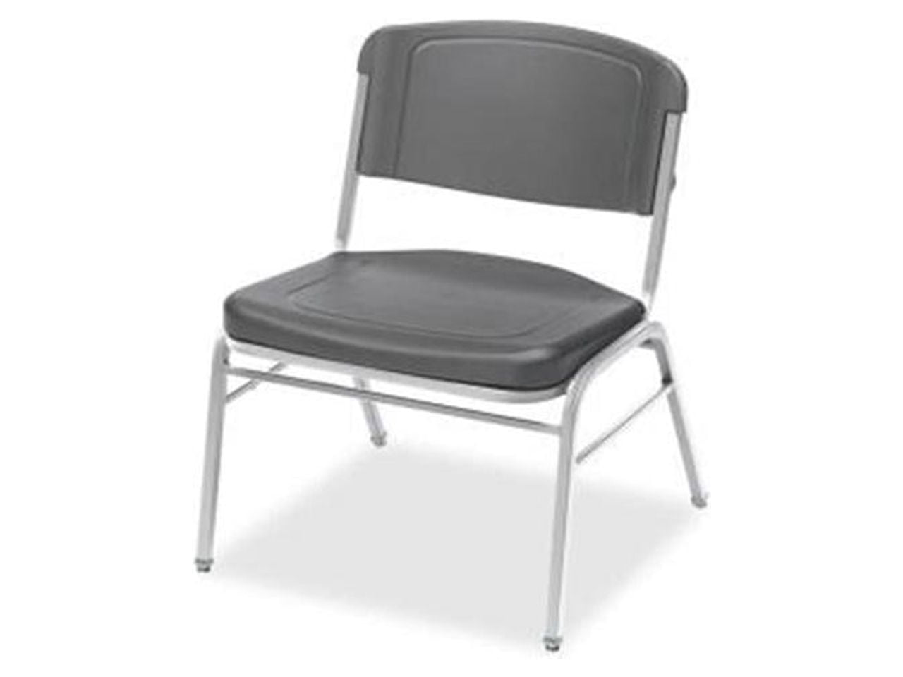 Iceberg Rough n Ready Wide-Format Big and Tall Stack Chair, Charcoal ...