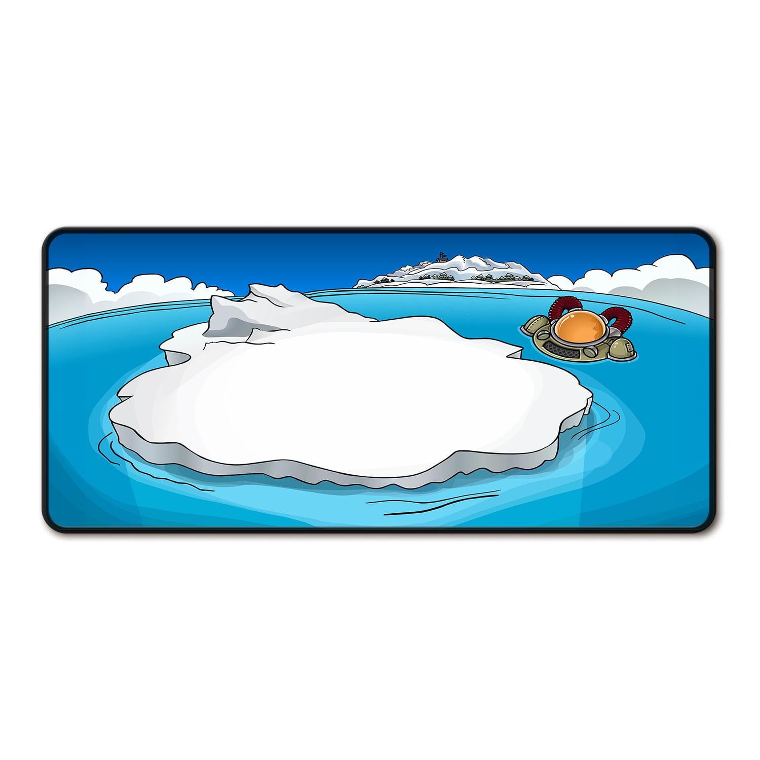 Iceberg-Themed Gaming Desk Mat, Extended Large Mouse Pad for Gamers ...