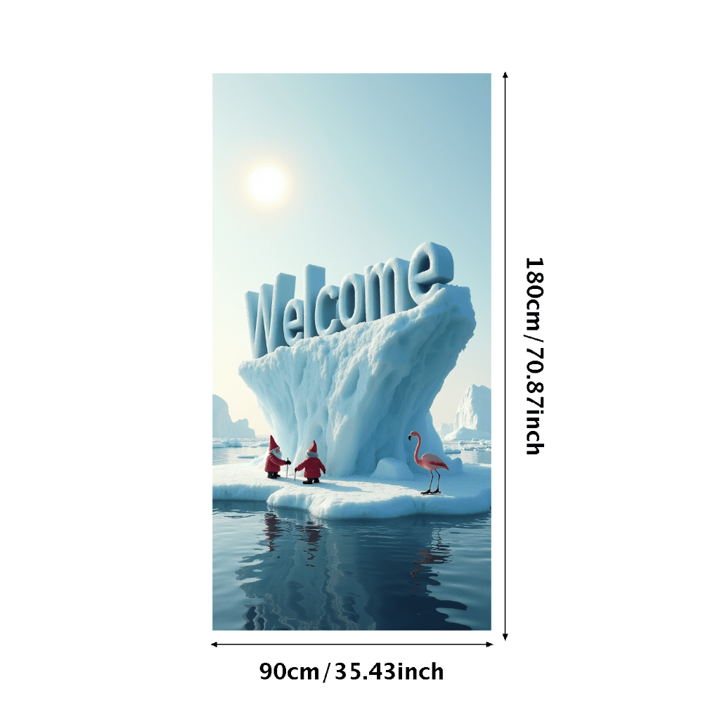 Iceberg Themed Welcome Banner Backdrop Background Party Decorations for ...