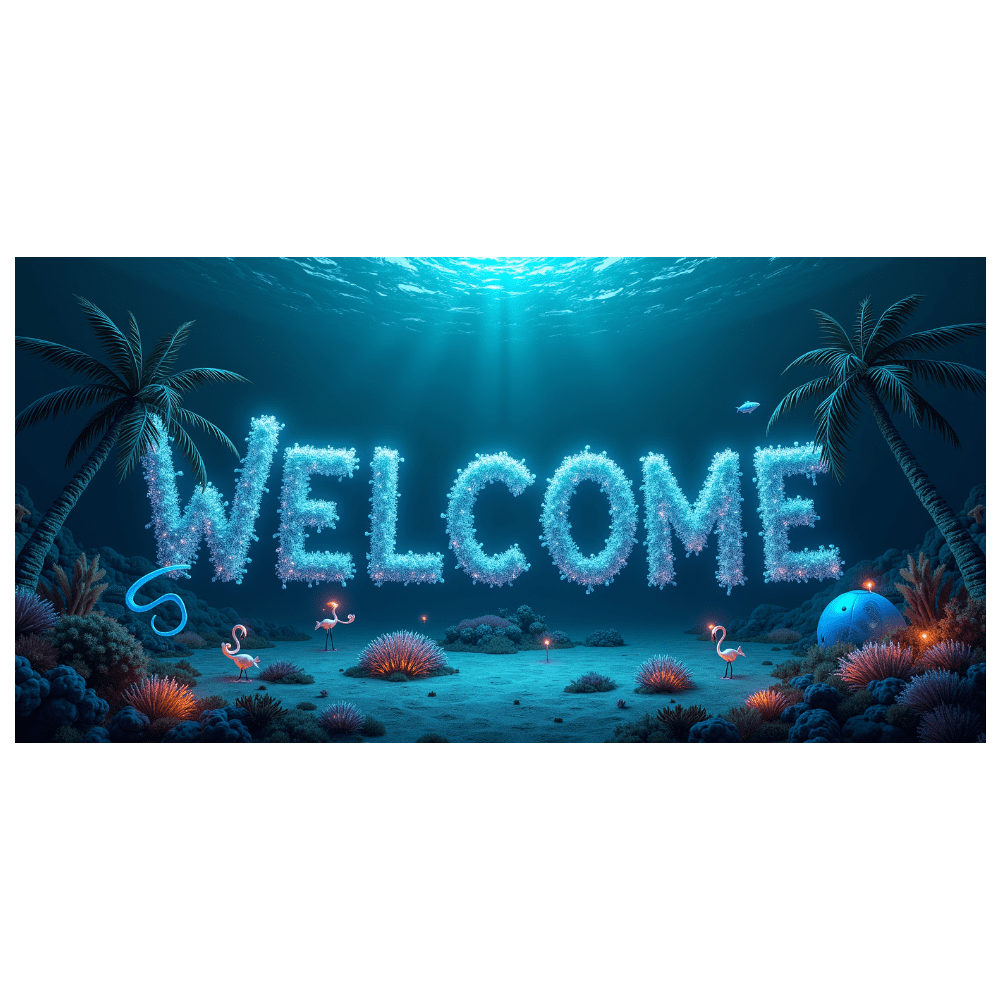 Iceberg Themed Welcome Banner Backdrop Background Party Decorations for ...