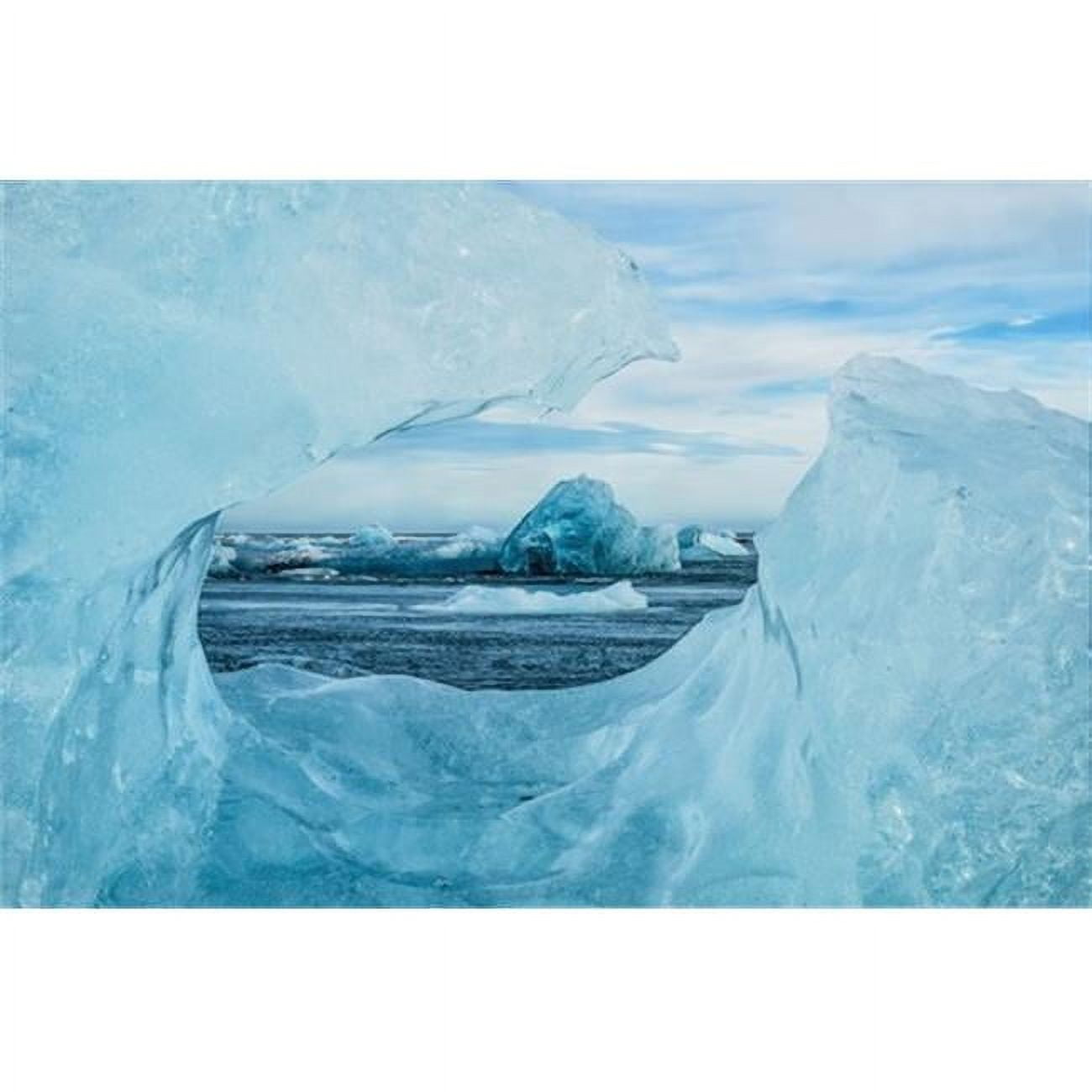 Icebergs On The Southern Beach Near The Ice Lagoon of Jokursarlon - Iceland Poster Print by ...