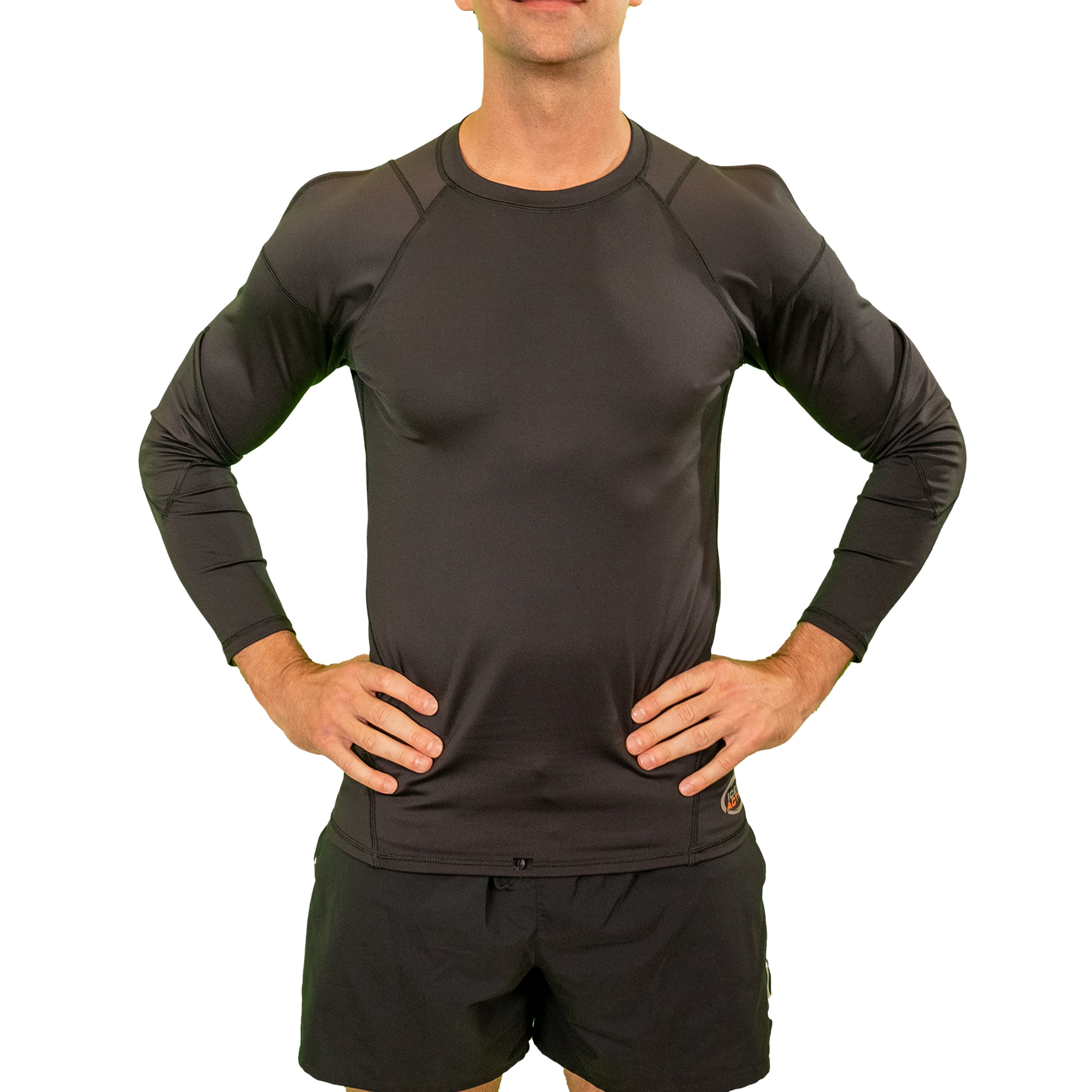 Icebod Active Men's Long Sleeve Compression Shirt with Custom Pockets ...