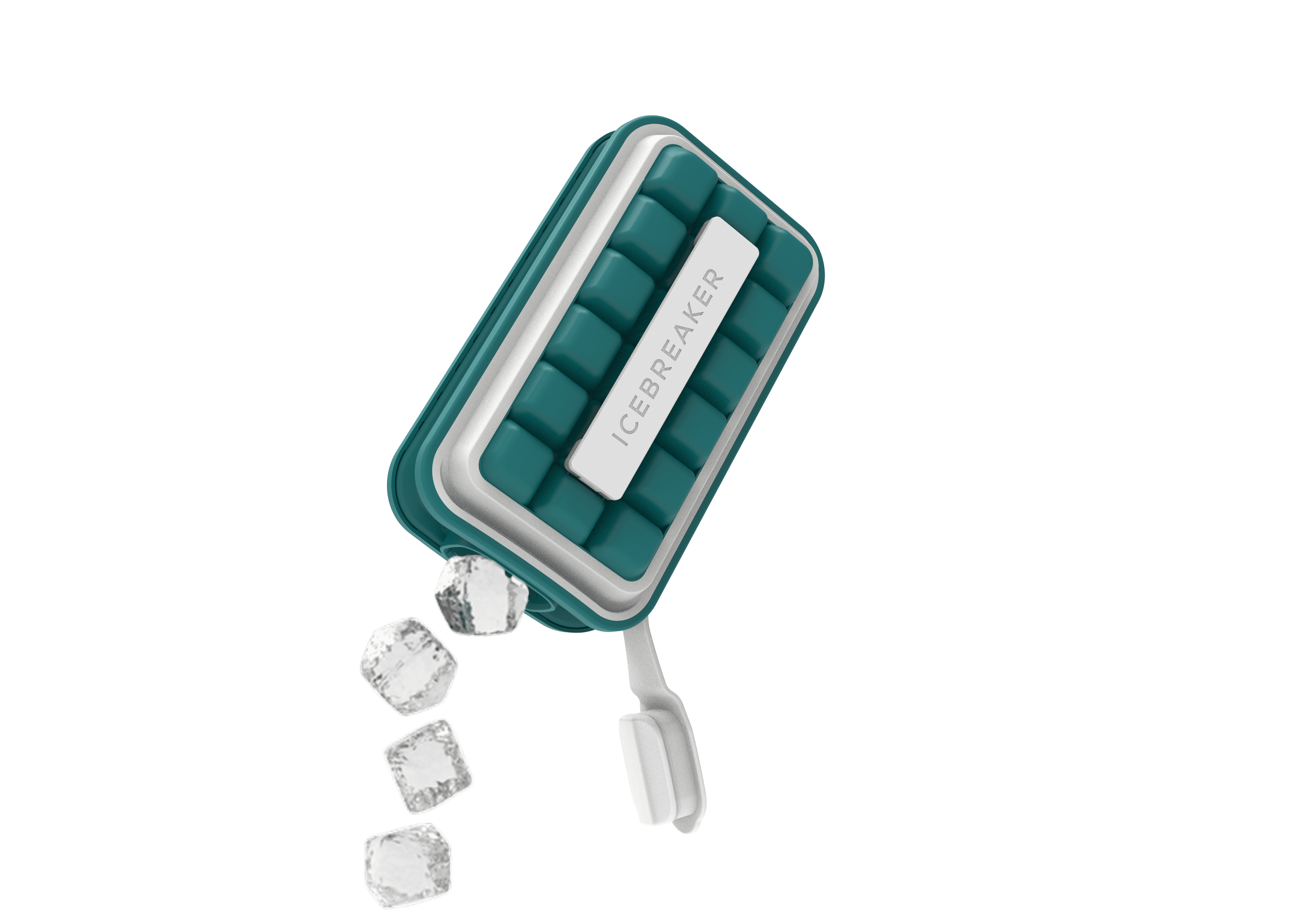 Icebreaker POP, Watertight Ice Cube Tray, 18 Large Cubes, Water Blue ...