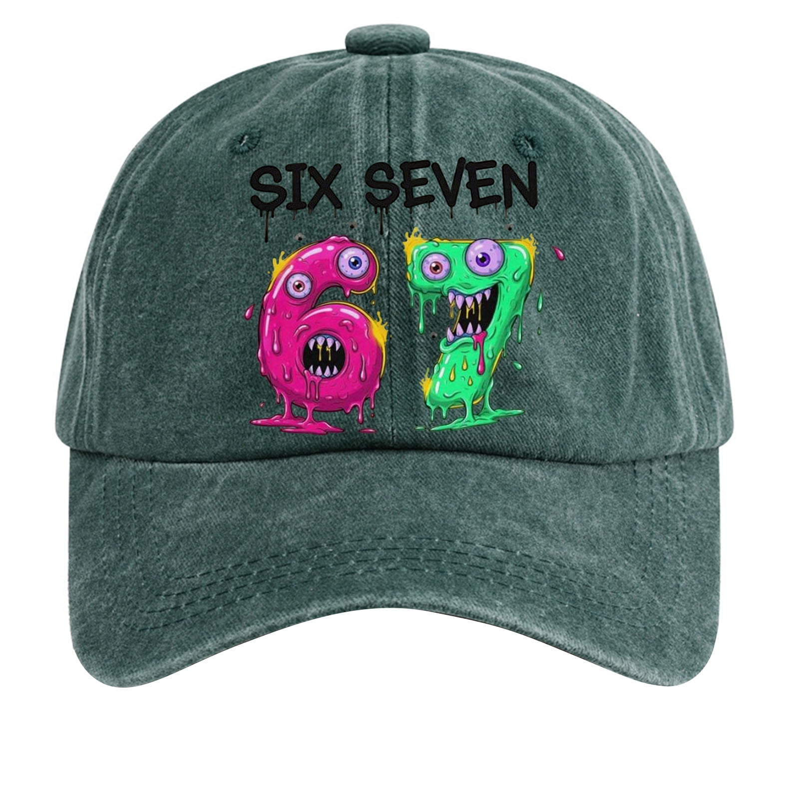Icecream Baseball Hat Ice Cream Drip Funny 4489 Teen Six Seven Cap ...