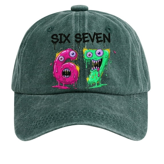 Icecream Baseball Hat Ice Cream Drip Funny 4489 Teen Six Seven Cap ...