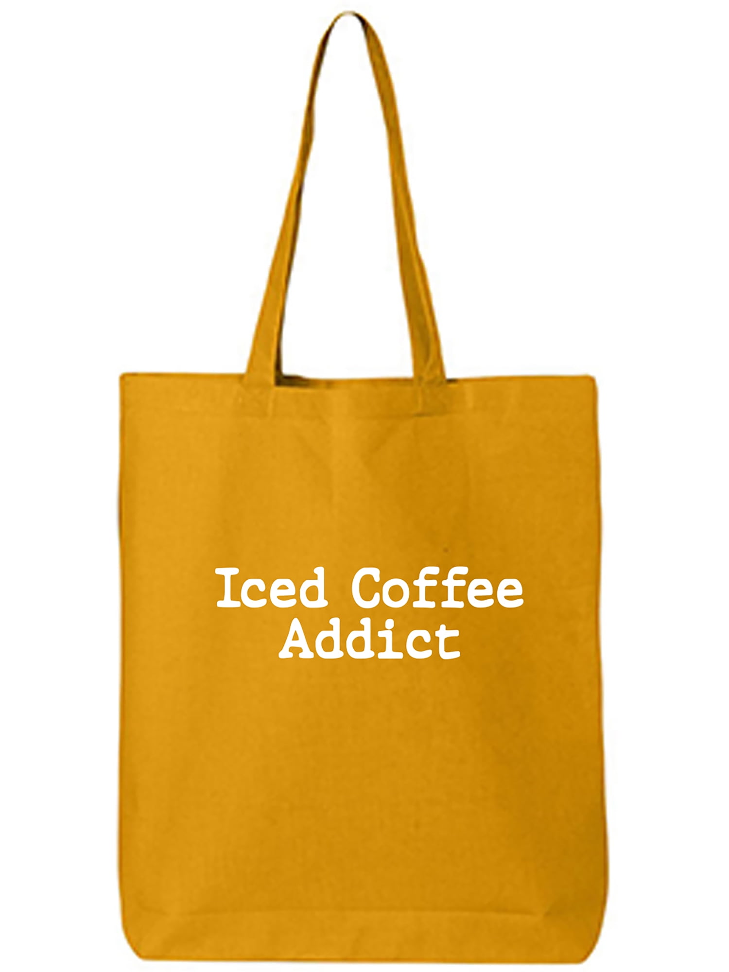 Iced Coffee Addict Cotton Canvas Tote Bag - Walmart.com