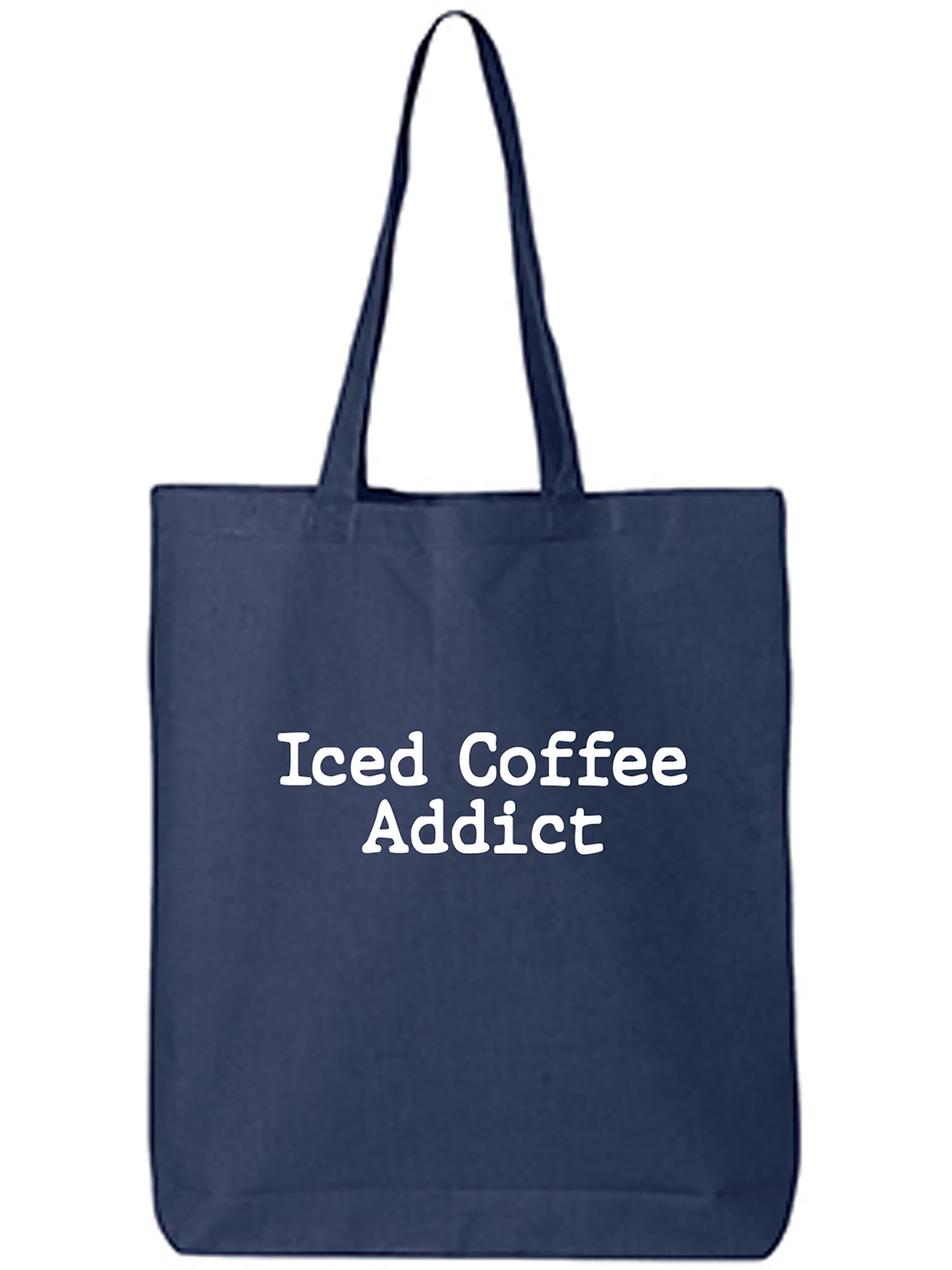 Iced Coffee Addict Cotton Canvas Tote Bag - Walmart.com