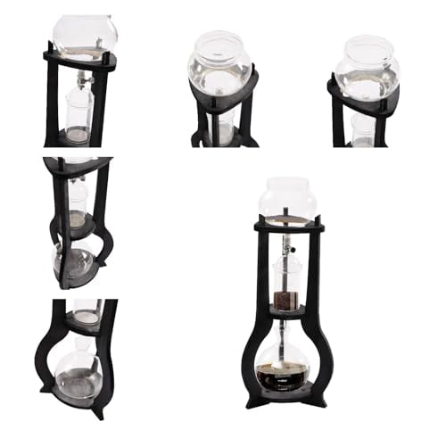 Iced Coffee Cold Brew Drip Tower Coffee Maker with Measuring Spoon ...