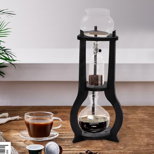Iced Coffee Cold Brew Drip Tower Coffee Maker Wooden, 6-8 cup for ...