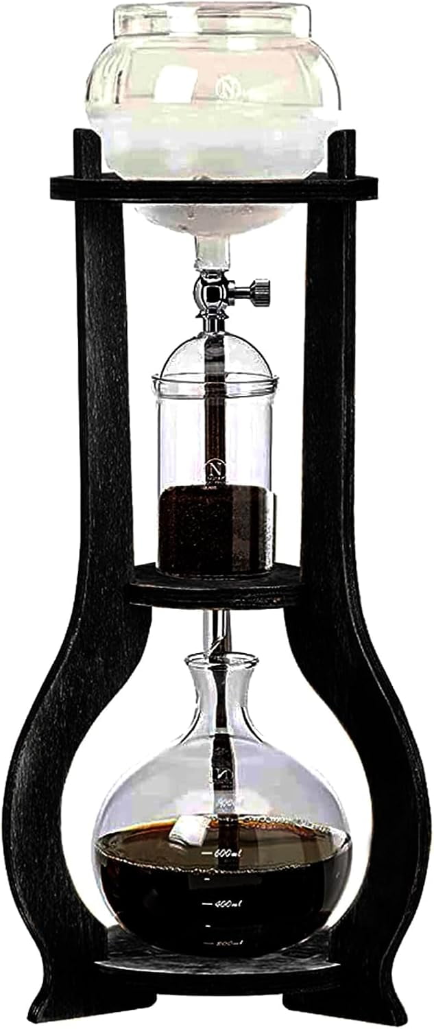 Iced Coffee Cold Brew Drip Tower Coffee Maker Wooden, 6-8 cup for ...