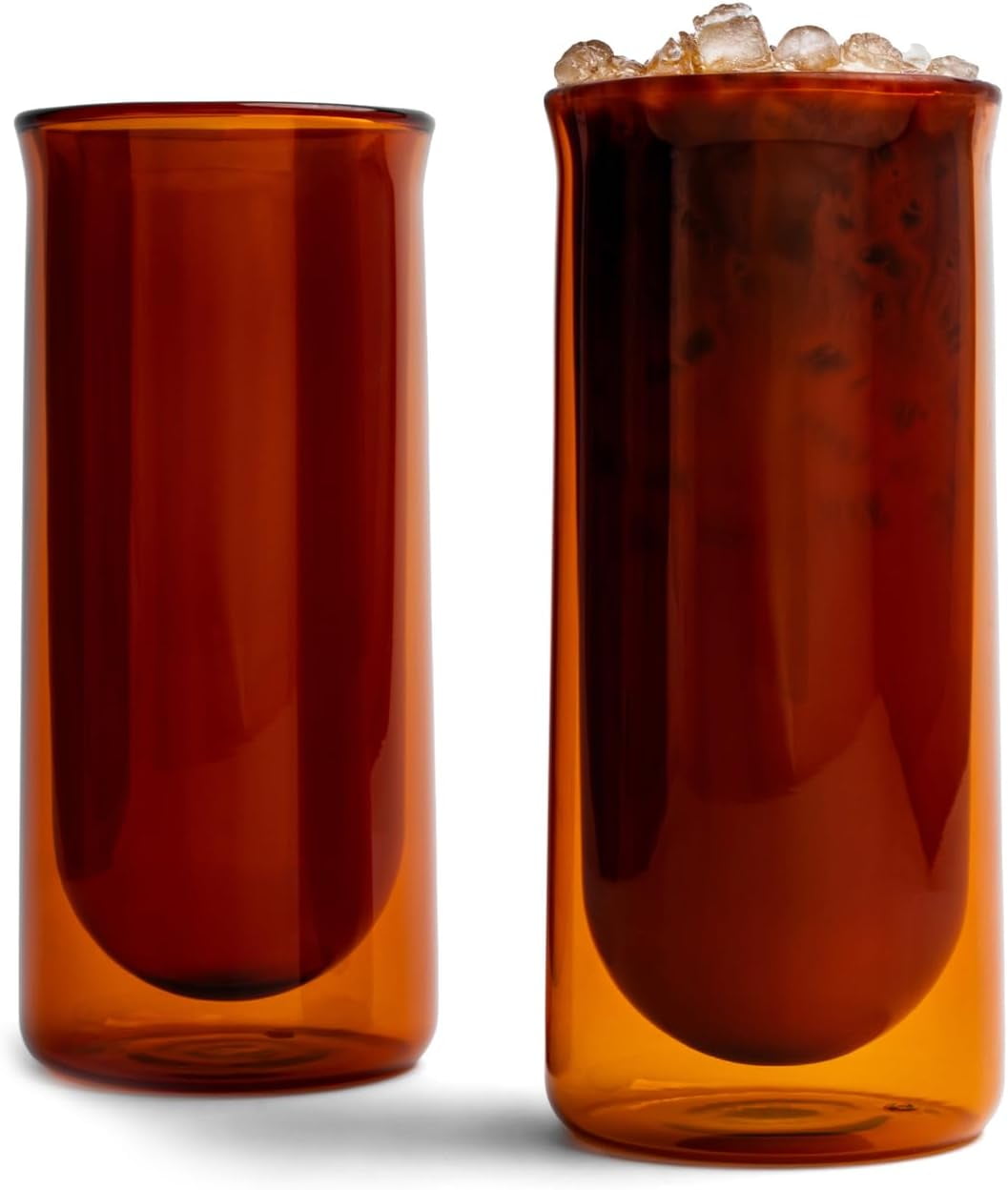 Iced Coffee Glasses (Set of 2) Perfect for Iced Coffee, Cold Brew ...