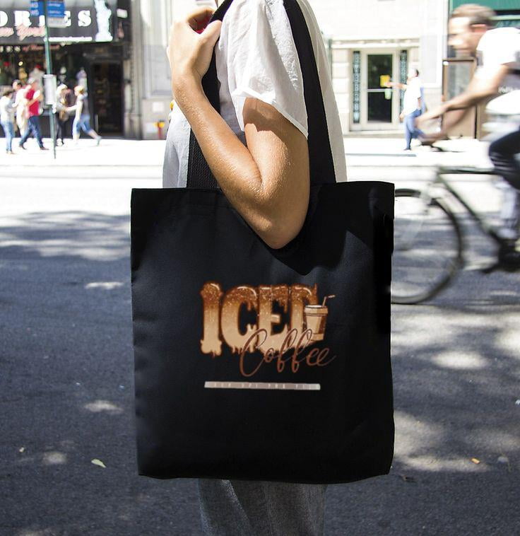 Iced Coffee Graphic Print in Refreshing Summer Tote Bags - Walmart.com
