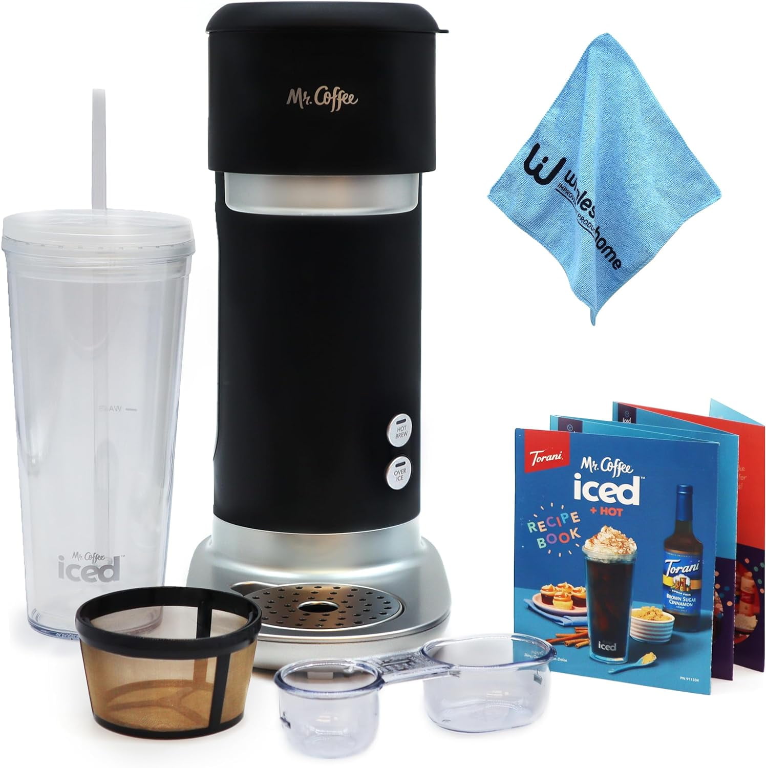 Iced Coffee Maker, Single Serve Hot and Cold Coffee Maker with 22 ounce ...