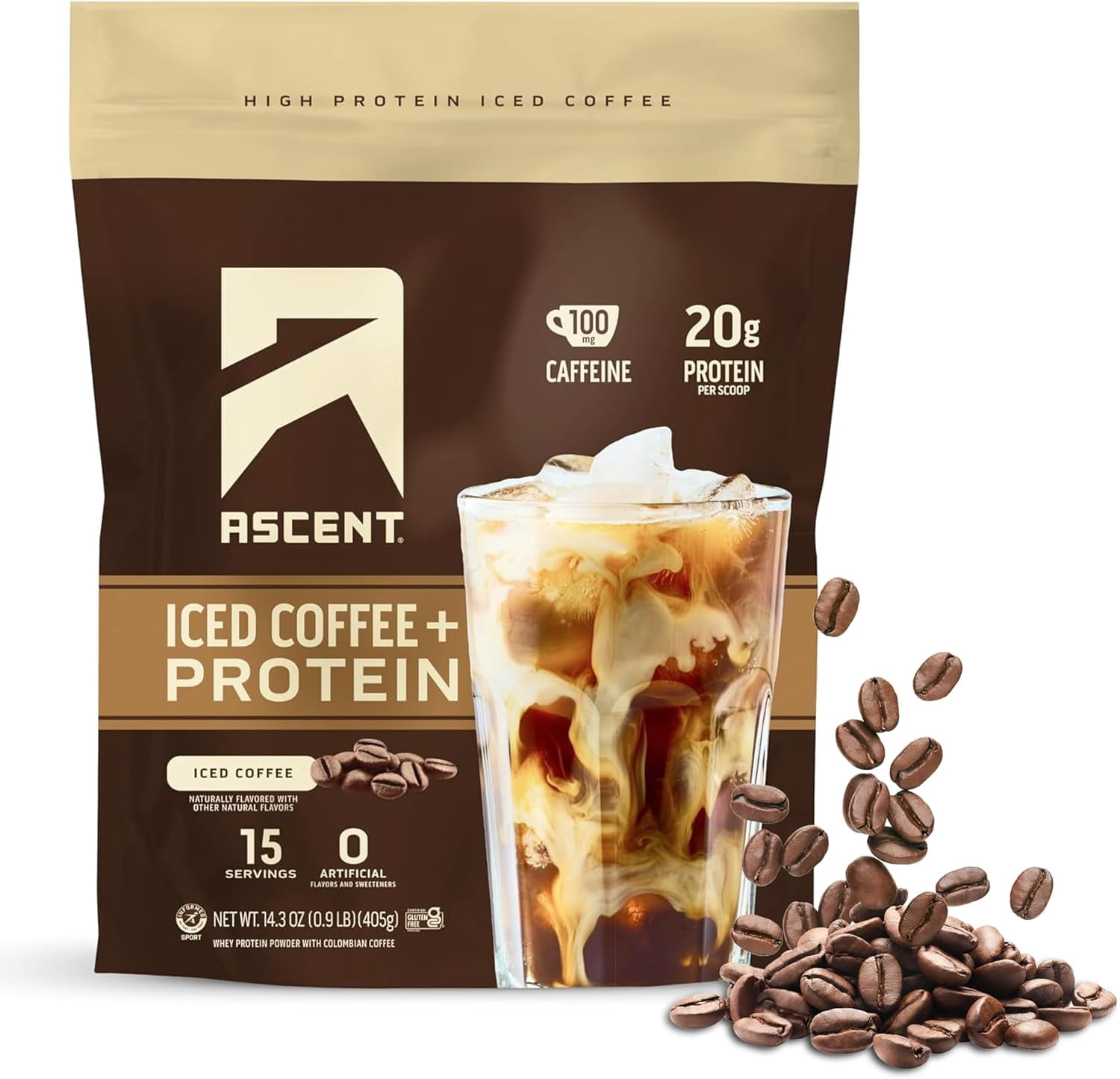 Iced Coffee Protein Powder - High Protein Coffee Powder, 20 g Protein ...