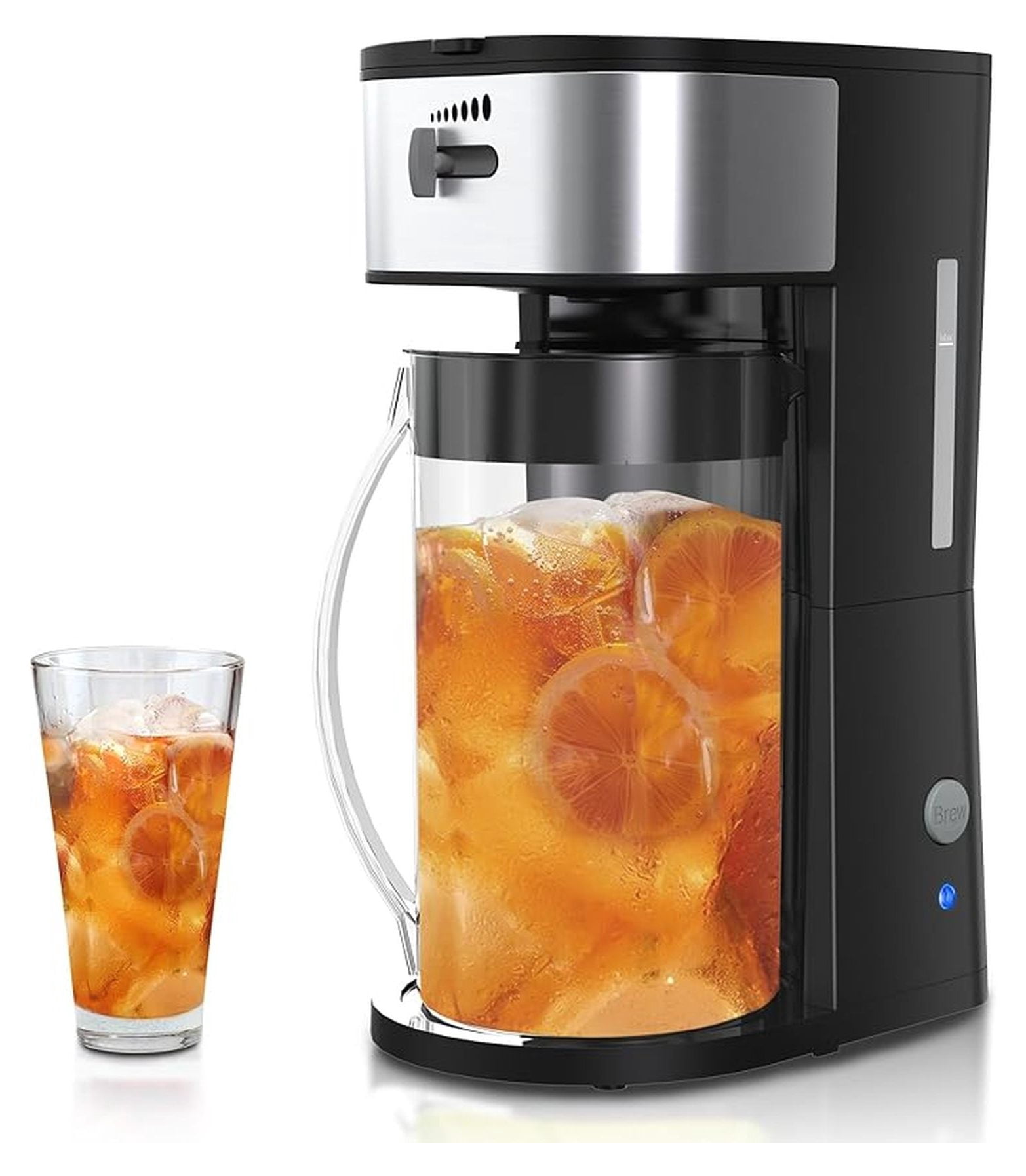 Iced Coffee Tea Maker, 3 QT Pitcher - 2-in-1 Machine for Iced Tea ...