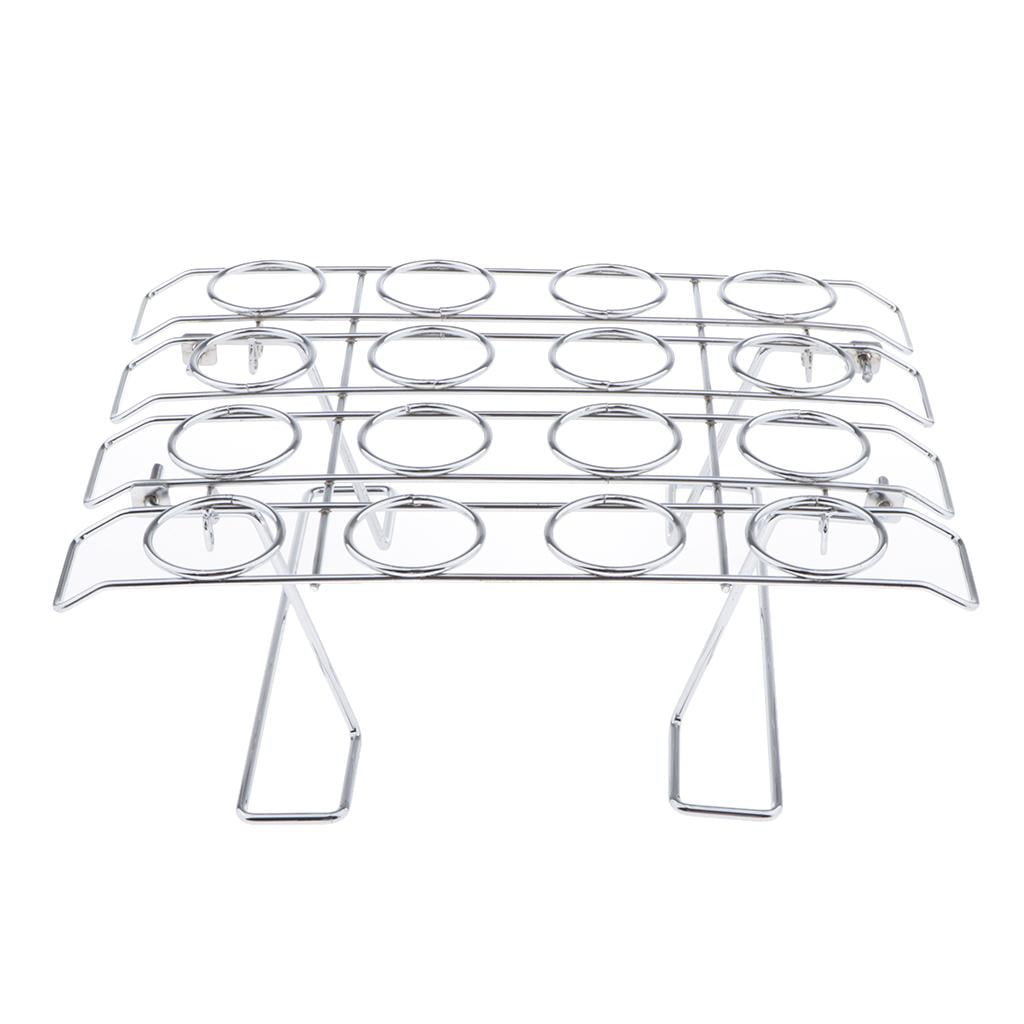 Iced Cornet Holder With 12/16 Hole Cone Stande Stainless Steel 16 Slots ...