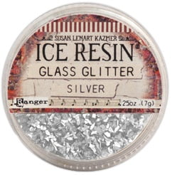 Iced Enamels German Glass Glitter .5oz-Silver - Walmart.com
