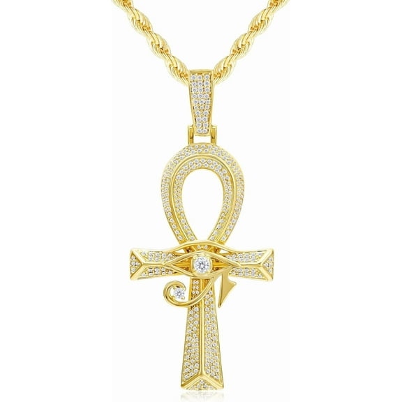 Egyptian Jewelry Men Women 18K Gold Plated Vintage The Key of The Nile ...