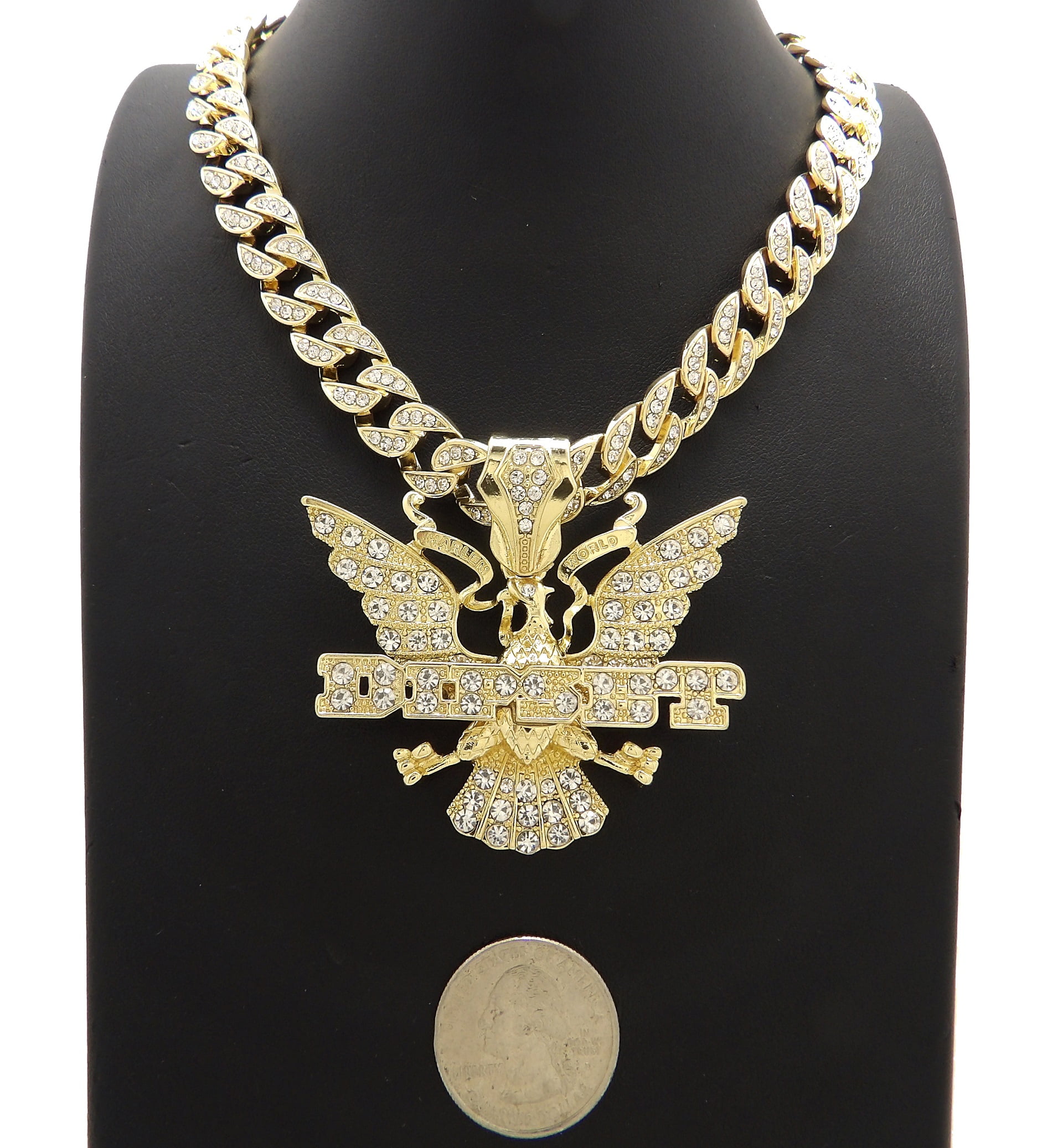 Iced Hip Hop Dipset Pendant 10mm/18",20",24" Ice Bling Miami Cuban ...