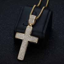 Hip Hop 14K Yellow Gold Iced Out Pave Cubic Zirconia Basketball Basket ...