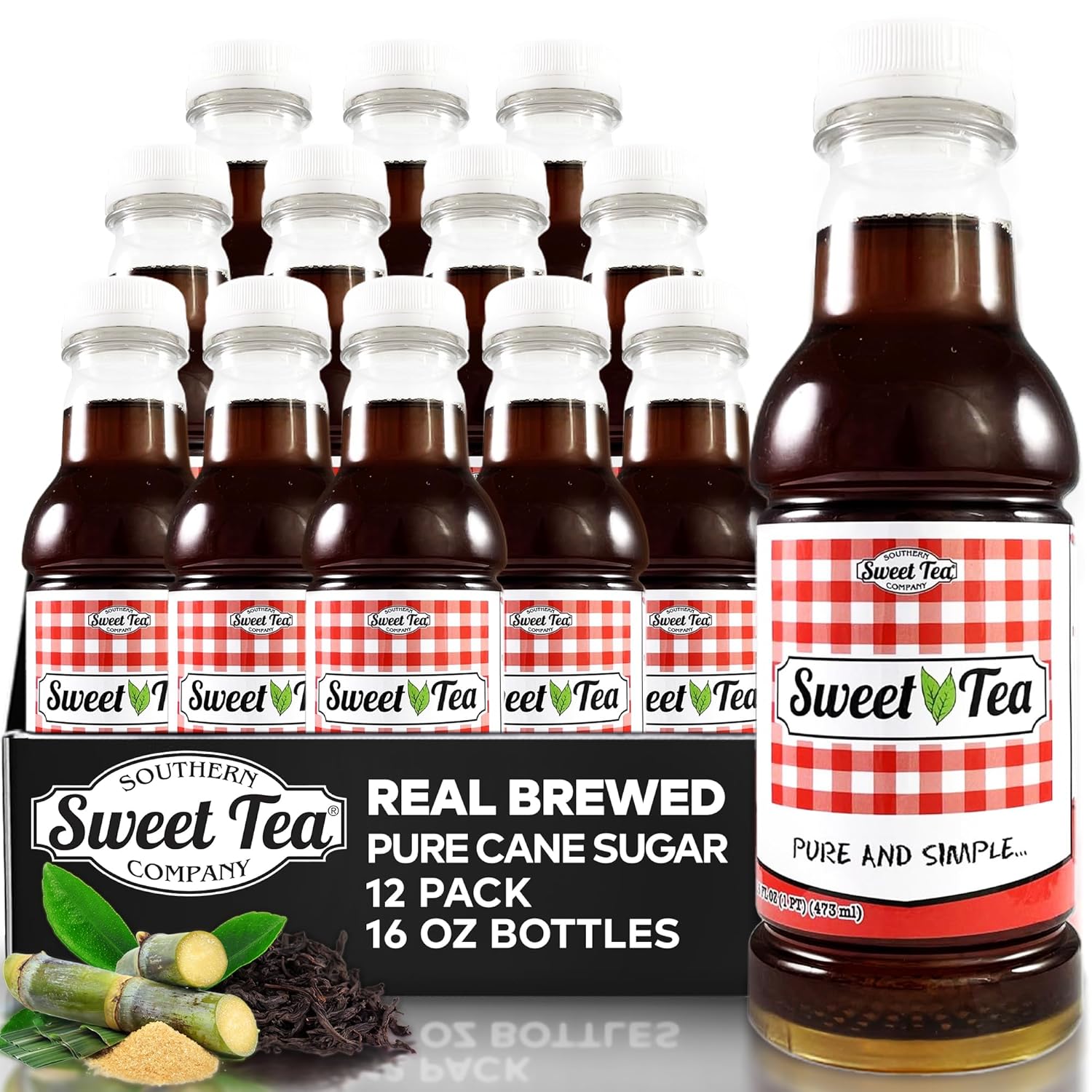 Iced , Real Brewed, Pure Cane Sugar, Caffeinated, All Natural No ...