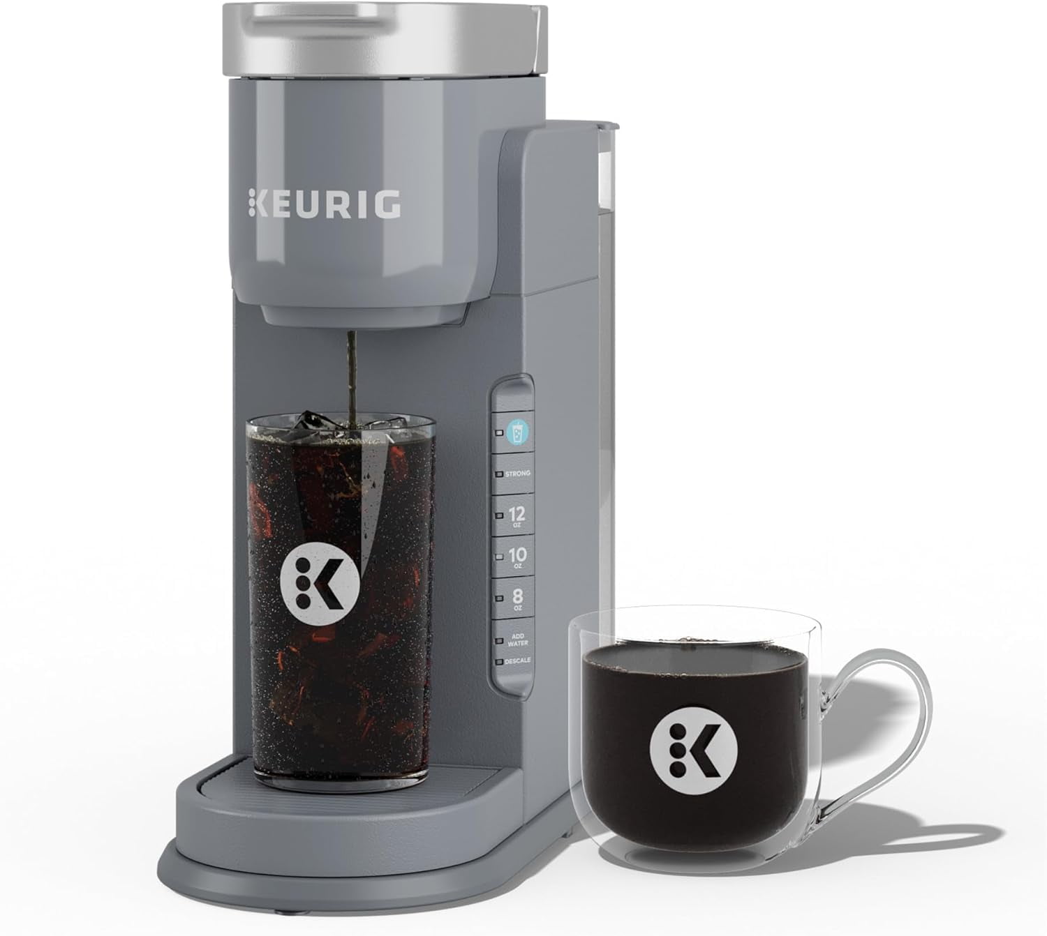 Iced Single Serve Coffee Maker – Brew Over Ice Button, Compact Design ...