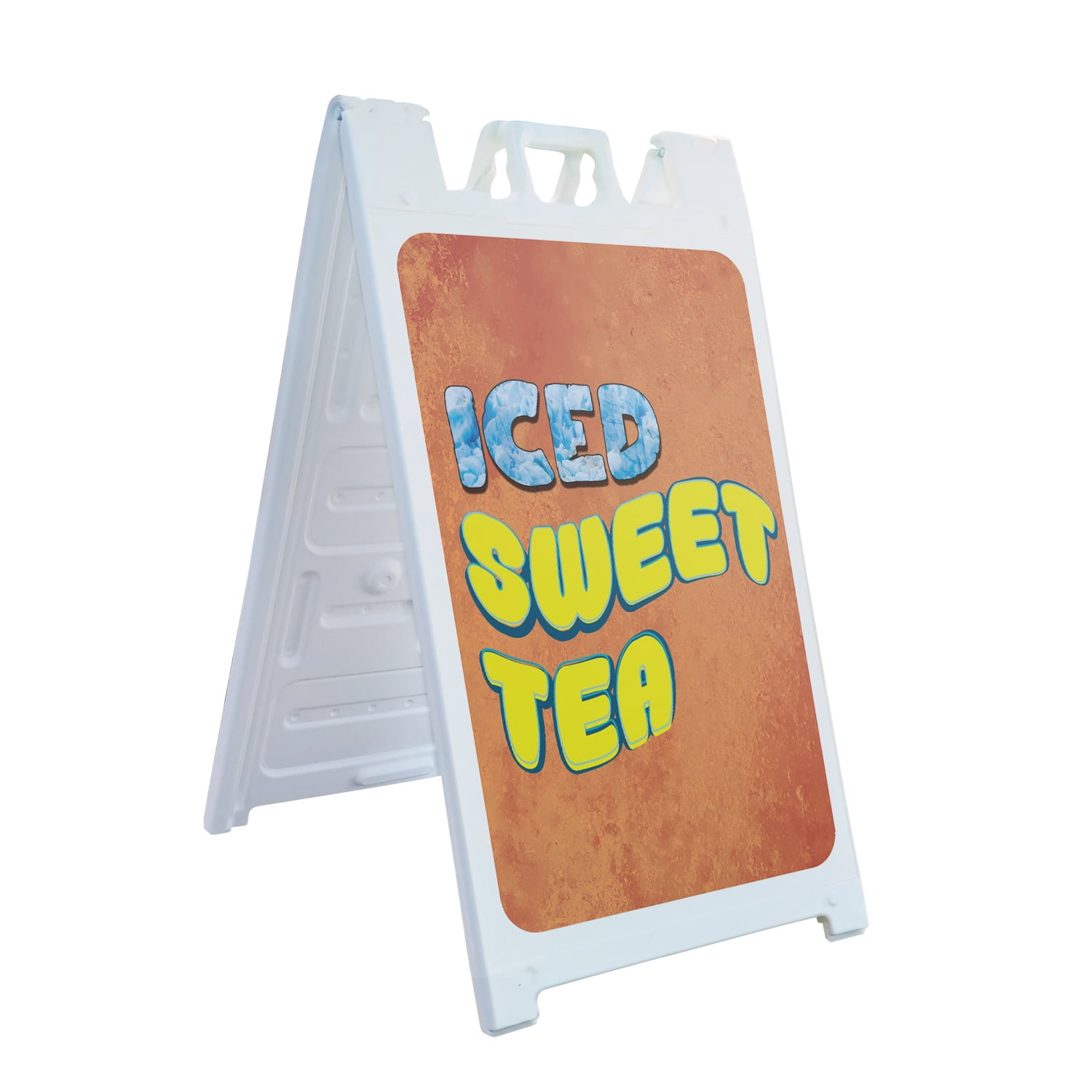 Iced Sweet Tea 24" x 36" Double Sided A-Frame Sidewalk Sign, Includes 2 ...