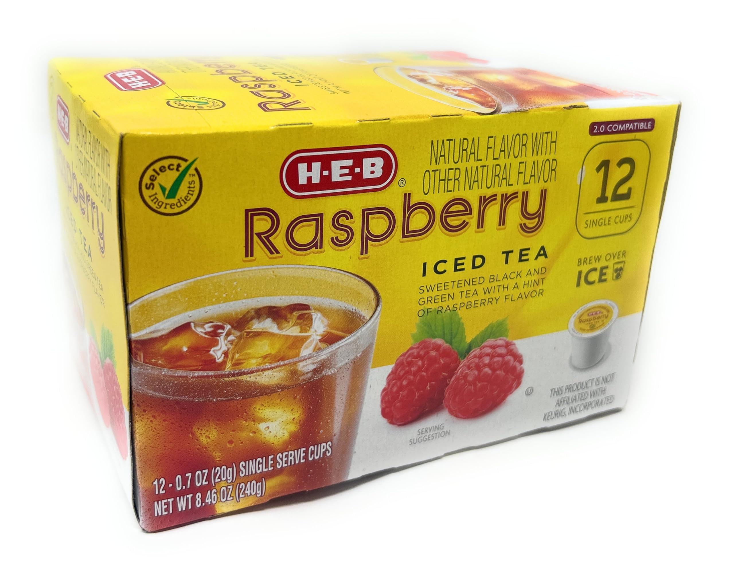 Iced Tea And Lemonade Single Serve Pods - 12 Count (Raspberry Iced Tea ...