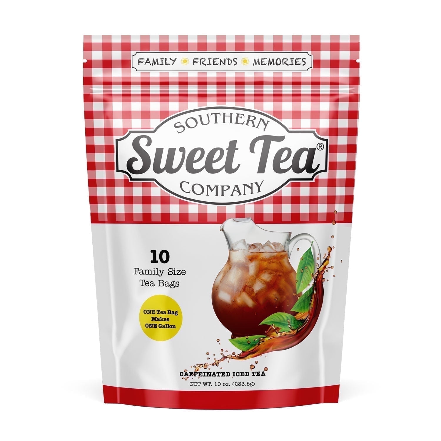 Iced Tea Bags Original One Gallon Size 10 Gallons Per Pack Unsweetened ...