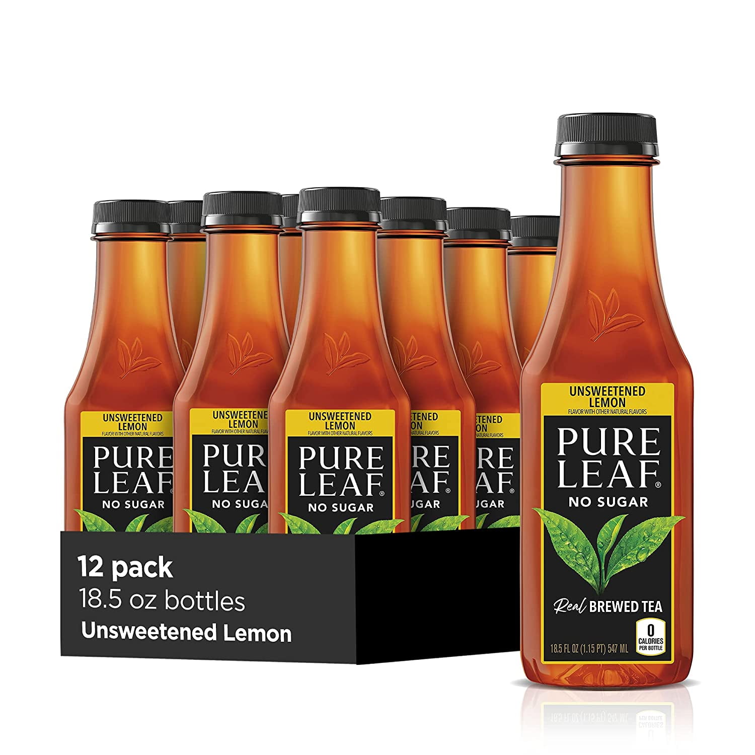 Iced Tea Unsweetened Black Tea with Lemon, Unsweetened, 18.5 Fl Oz ...