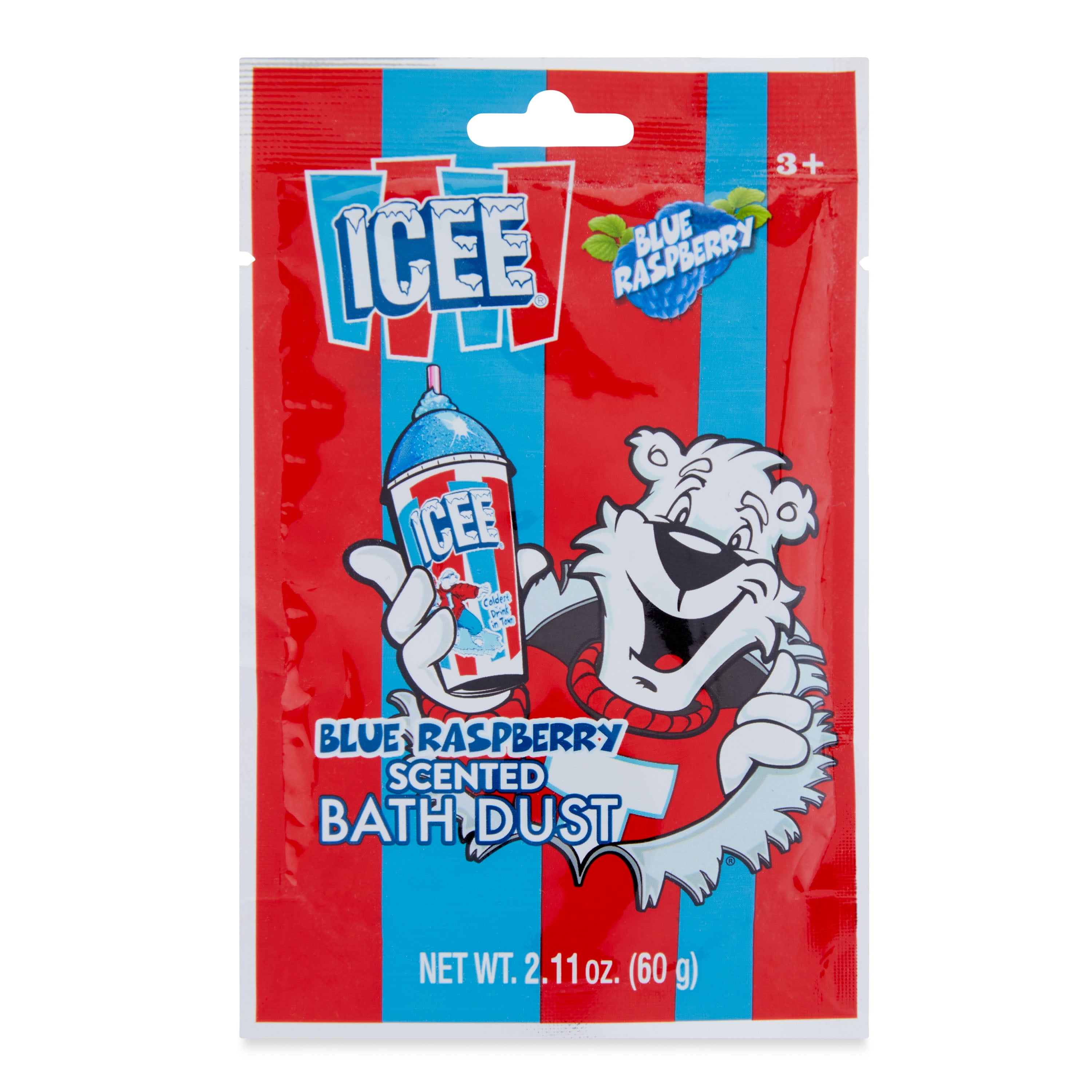 Icee Blue Raspberry Scented Bath Dust, 2.11 oz - Walmart.com