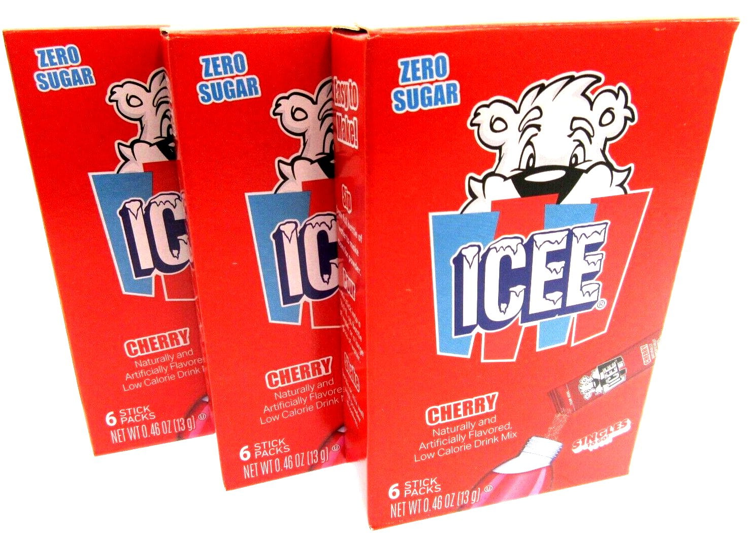 Icee Cherry Zero Sugar Free Drink Mix Lot of 3 - Walmart.com