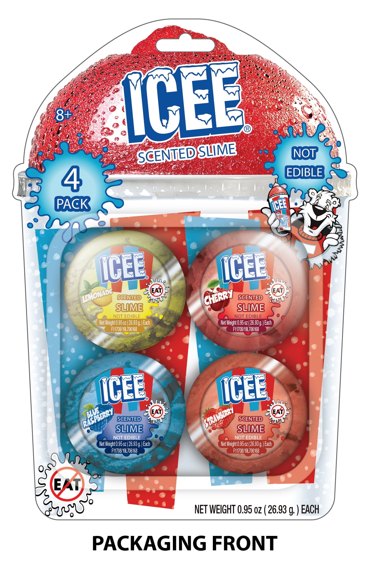 Icee Scented Slime Party Favors, 4 Count - Walmart.com