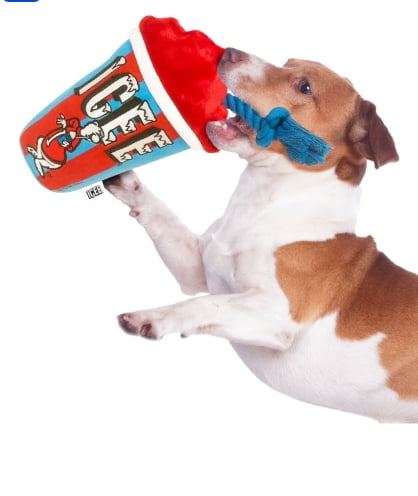 Icee Squeaky & Plush Dog Toy - Walmart.com