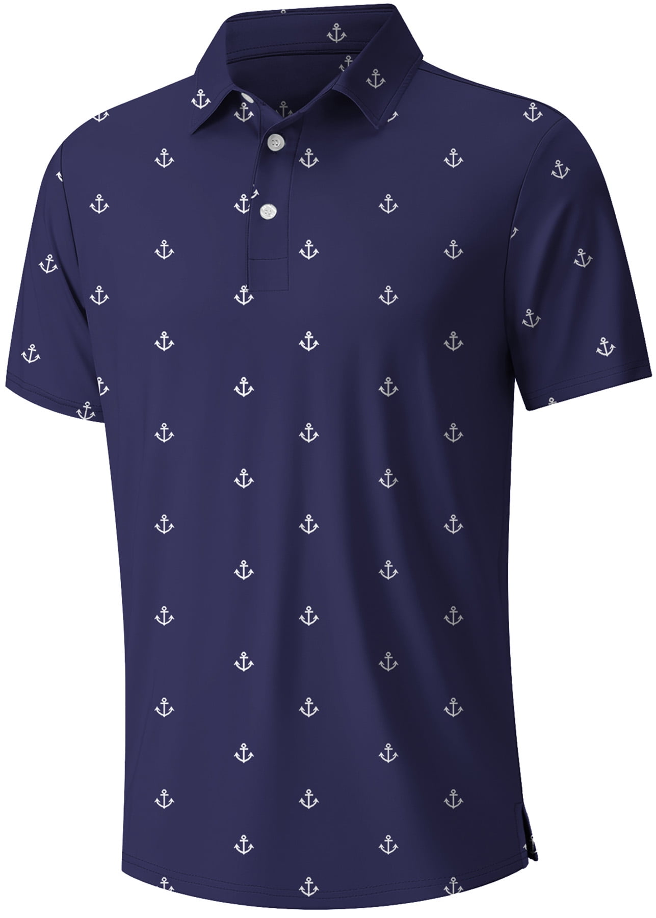Iceglad Golf Shirts for Men Short Sleeve Dry Fit Print Performance ...
