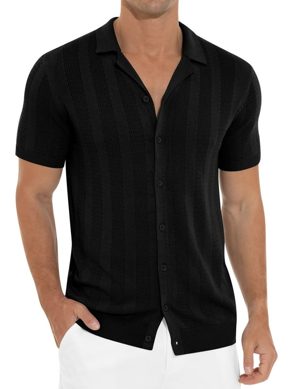 Balery Romantic Roses Sunset Ocean Men's Casual Button Down Shirt Short ...